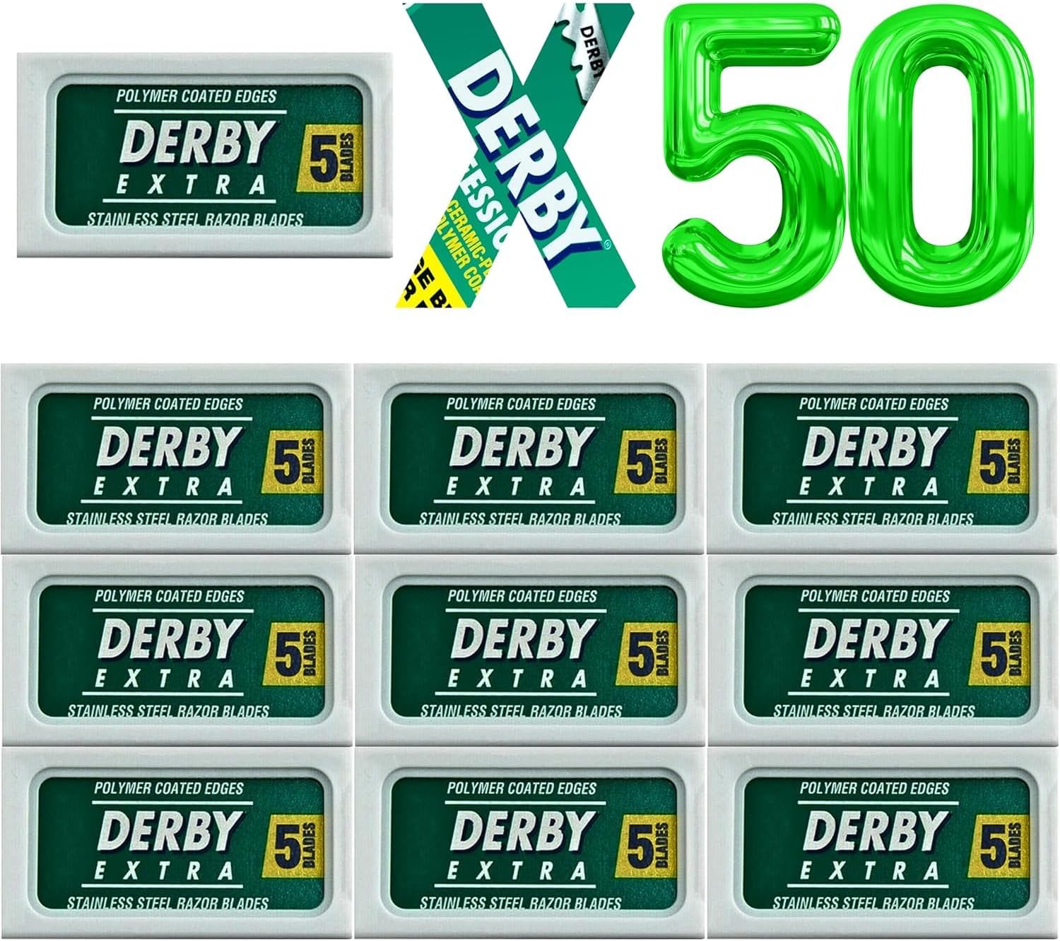 Amazon.com: Derby Extra Double Edge Razor Blades, 100 Count : Beauty ...