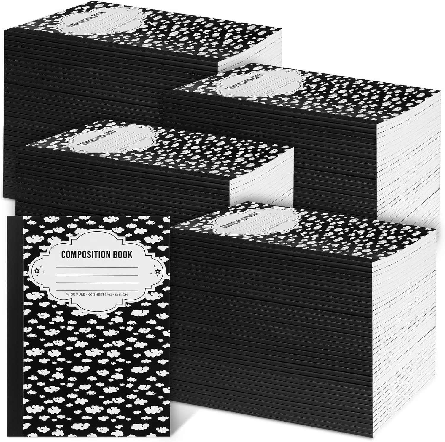 Amazon.com : Colarr Composition Notebook Bulk 7" x 10" 100 Pages Narrow ...