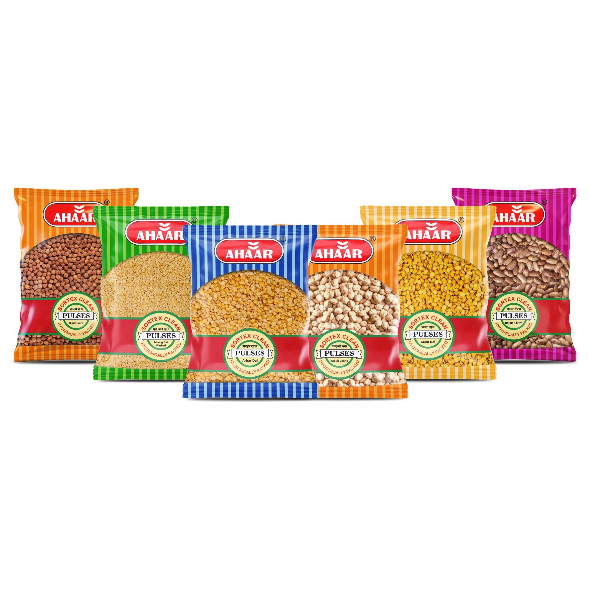 Buy Ahaar Pulses Combo (5Kg)- Arhar Dal 1 Kg, Moong Wash 1Kg, Chana Dal ...