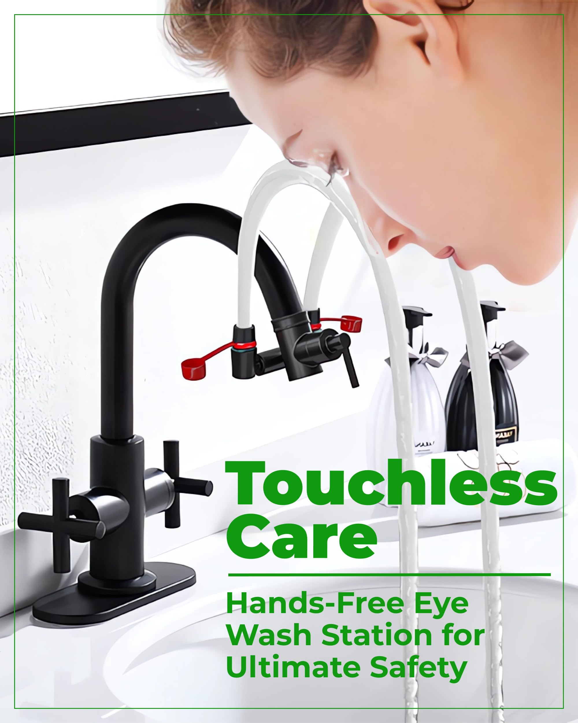 Snapklik.com : TidyFriend Eye Wash Kit-Eye Wash Units, Faucet Mounted ...