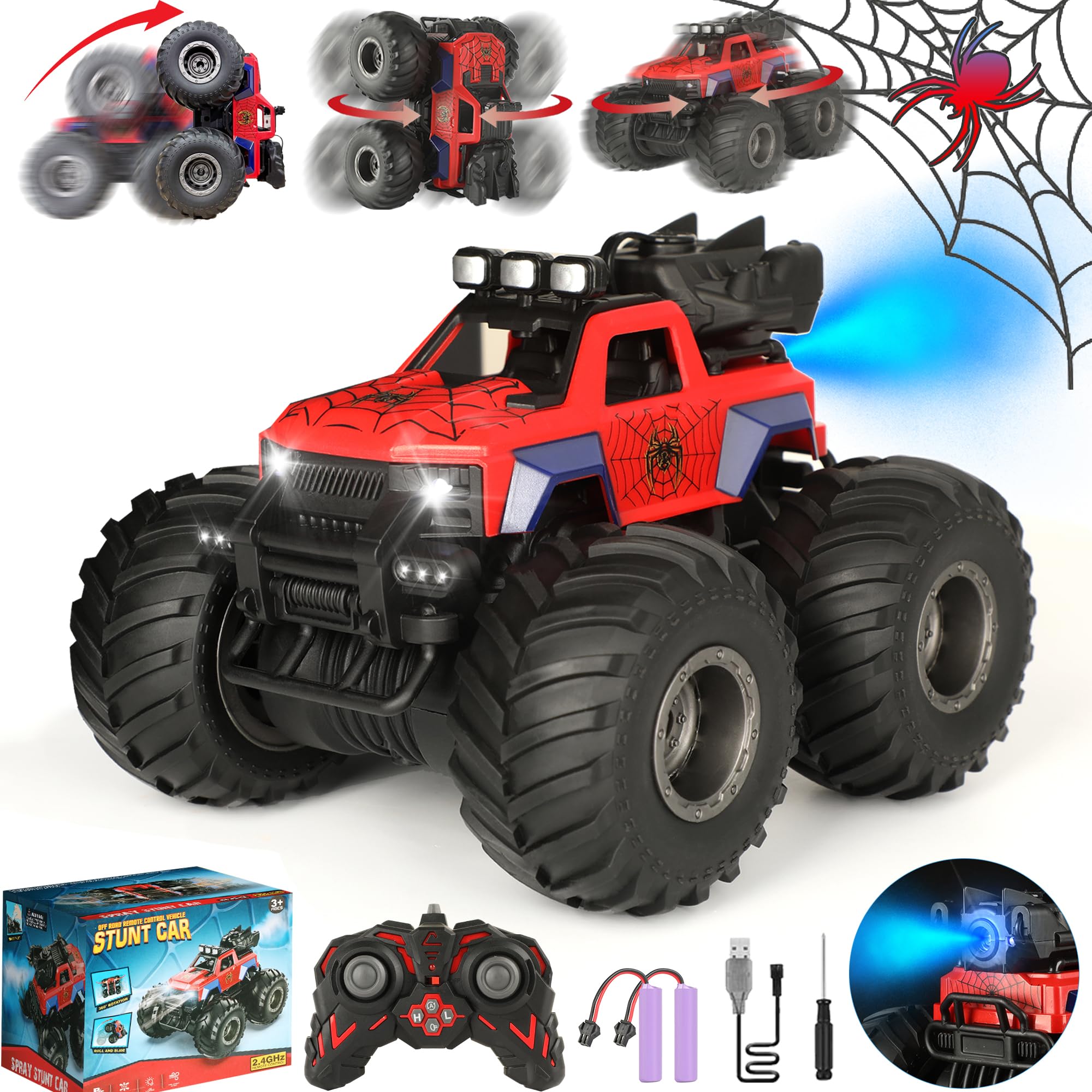 Amazon.com: Spider Remote Control Car for Kids, Remote Control Turck ...