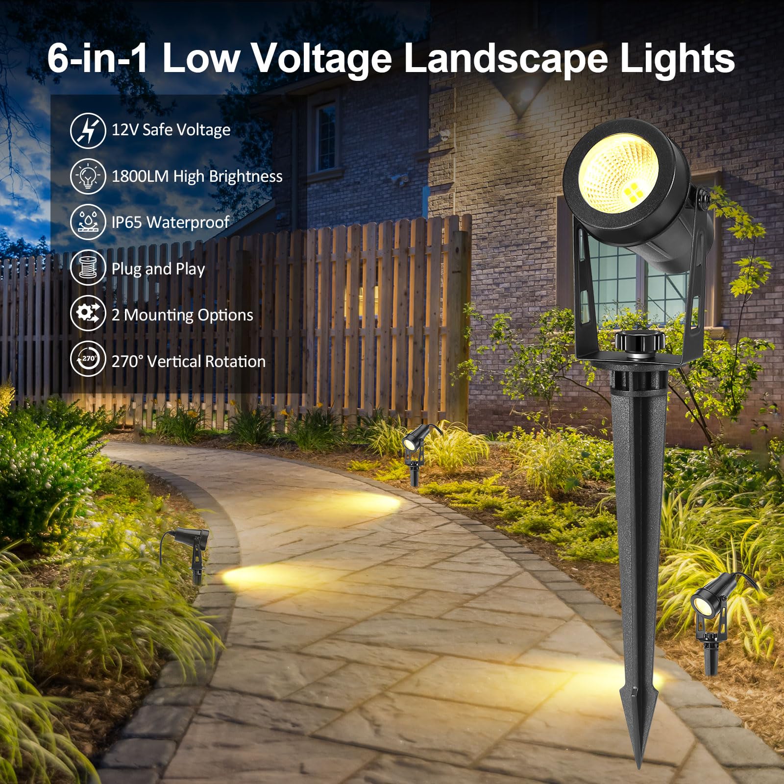 110 Volt Landscape Spotlights