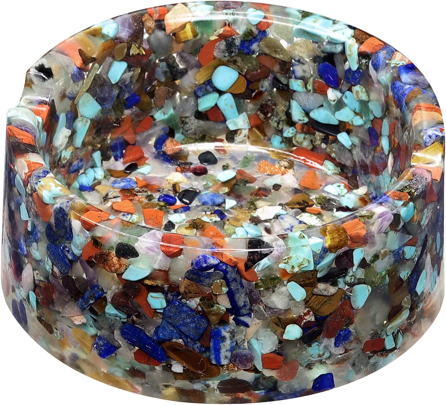 Amazon.com: mookaitedecor 7 Chakra Orgone Crystal Tray Holder Display ...