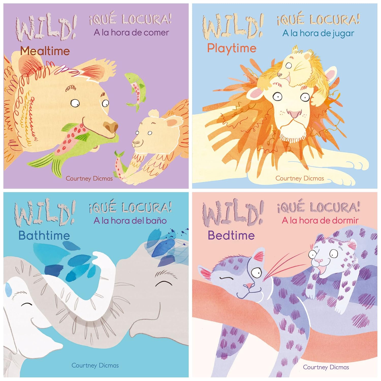 Wild! Bilingual Board Books, Set of 4 : Amazon.ca: Office Products