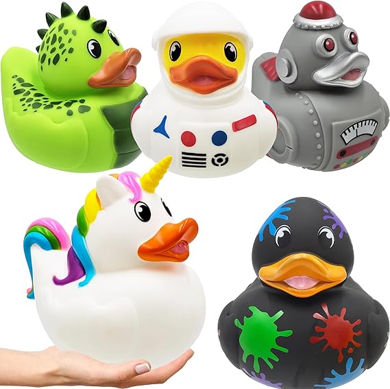 Amazon.com: Chochkees Big Rubber Duck Squeaking Toy with Sound ...