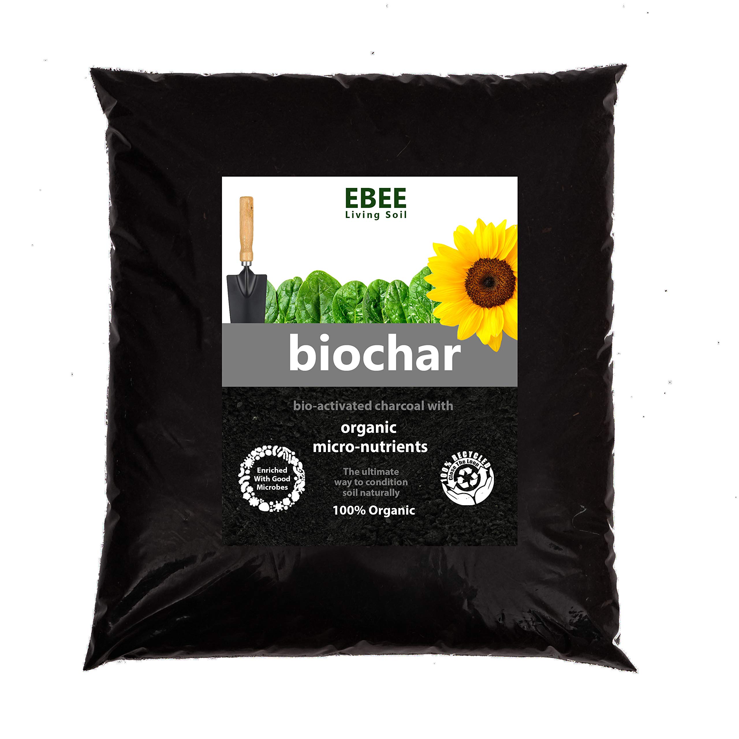 Buy Ebee Bio-Activated Charcoal (BIOCHAR) Soil Amendment for s - 450 G ...