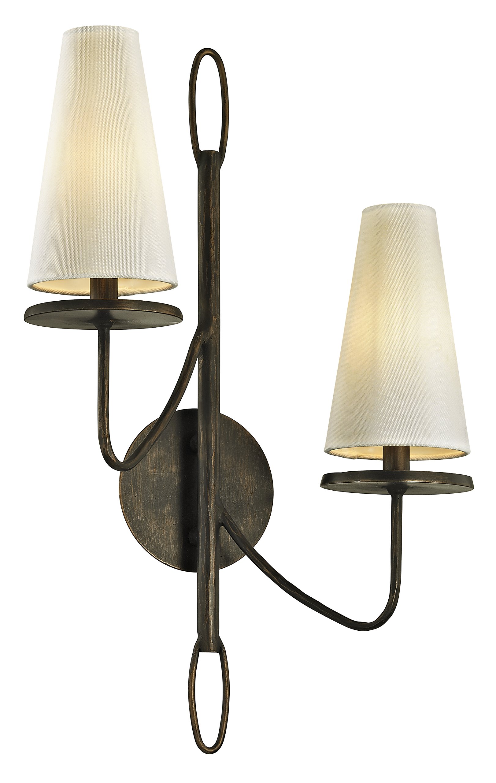 Troy Lighting B6292 Marcel Two Light Wall Sconce, Pompeii Bronze Finish ...
