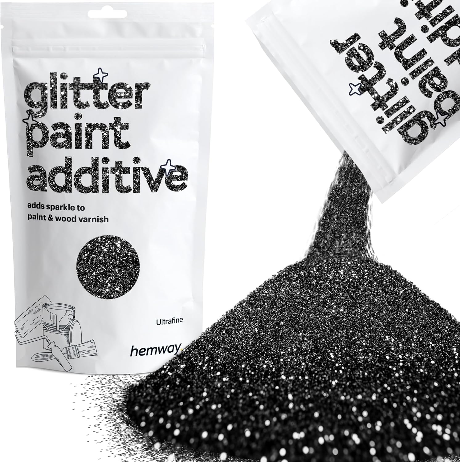Hemway Glitter Paint Additive Crystals for Acrylic Emulsion Paint ...