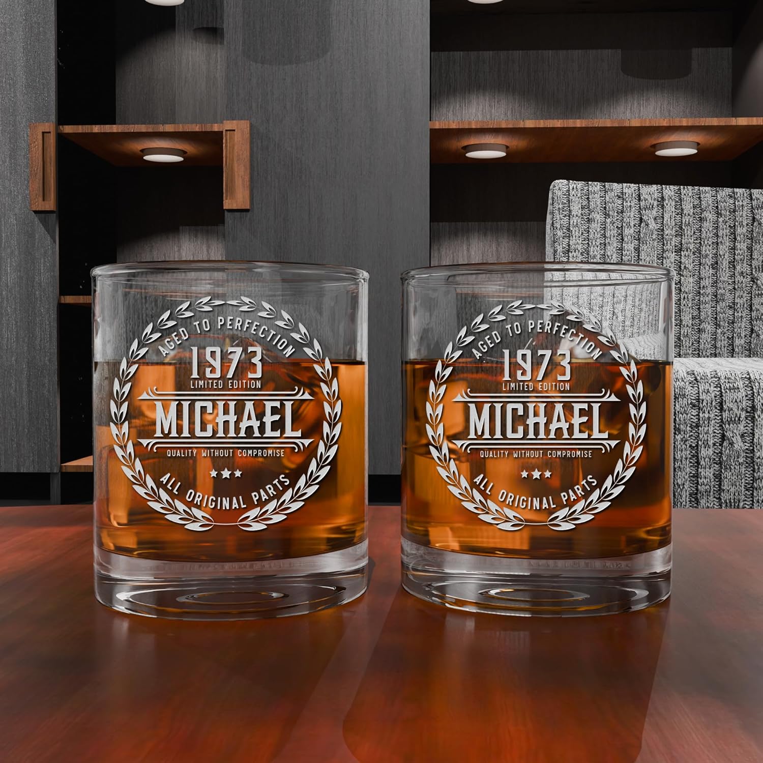 Personalized Whiskey Glasses - Custom Whiskey Gifts for Men - Old ...