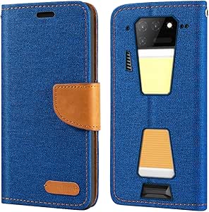 Amazon.com: Shantime Oxford Fabric PU Leather Flip Wallet Case Compatible with Unihertz Tank 2 ...