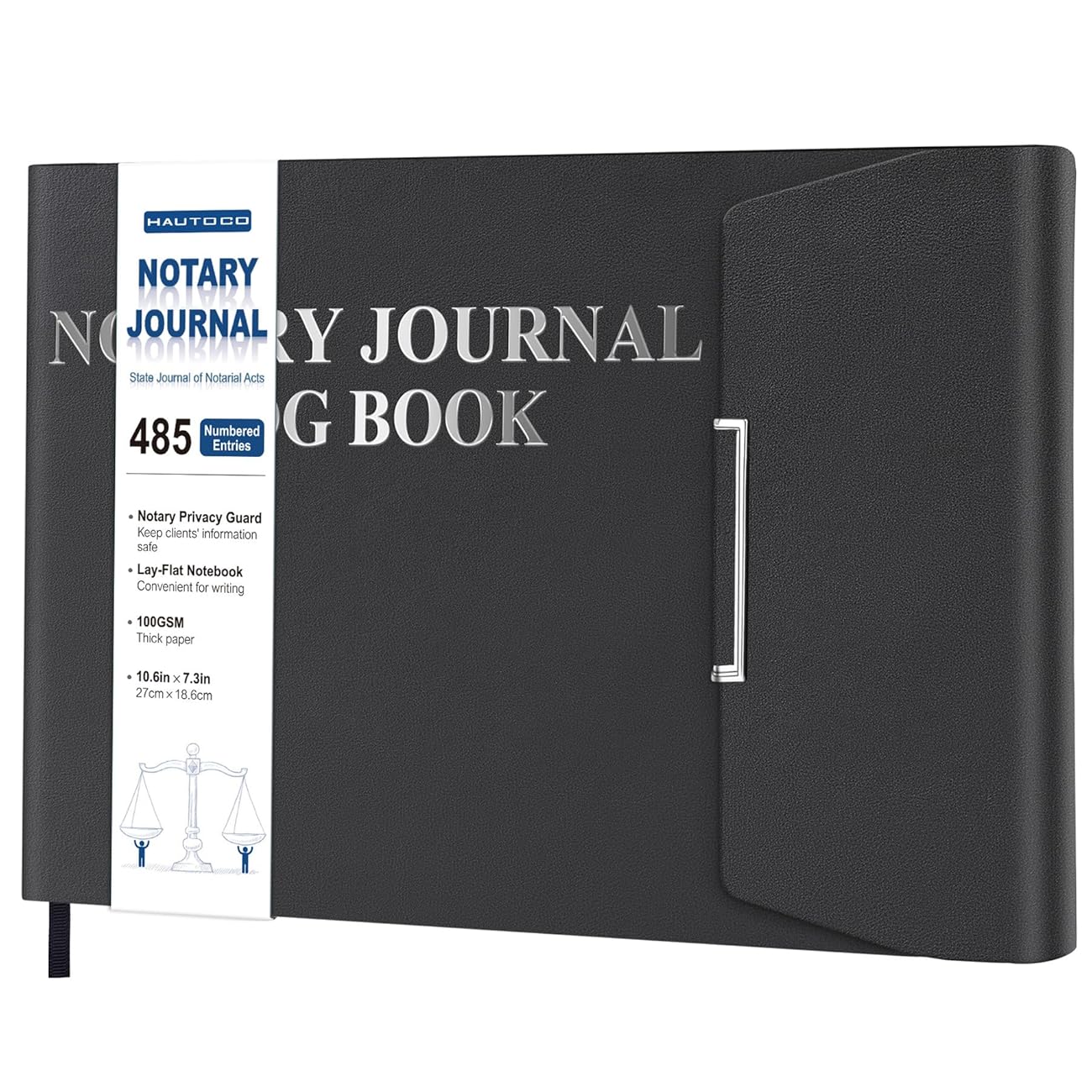 Snapklik.com : HAUTOCO Notary Journal Log Book Hardcover Notary Book
