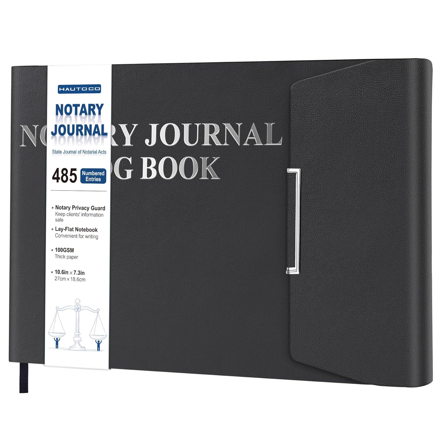 Snapklik.com : HAUTOCO Notary Journal Log Book Hardcover Notary Book
