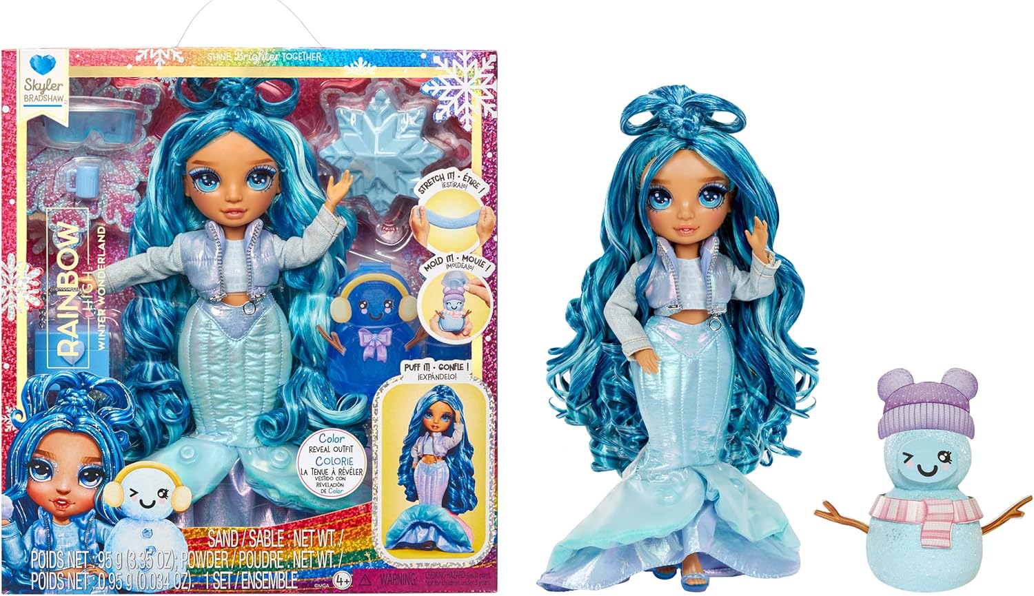 Rainbow High Winter Wonderland - Skyler (Azul) - Muñeca de Moda de 28 ...