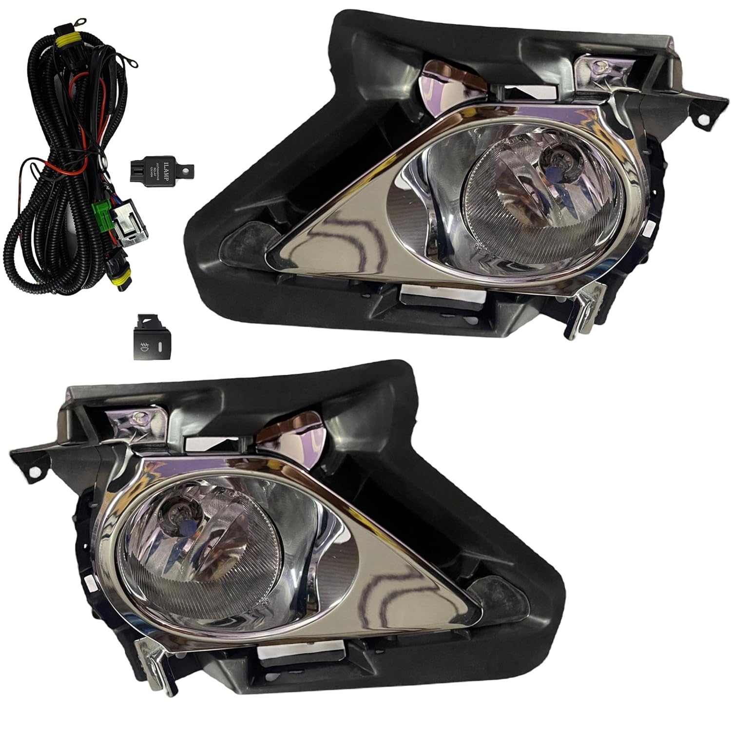 K D Fog Lamp Set For Innova Crysta With Bulb, Cover, Wire & Complete ...