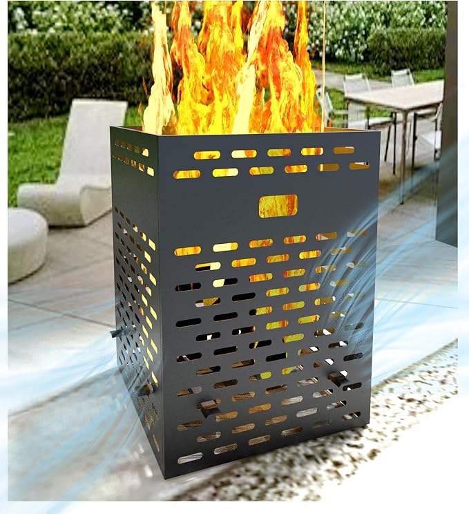 Amazon.com: 63 Gallon Burn Barrel, 30" Burn Barrels for Outside for ...