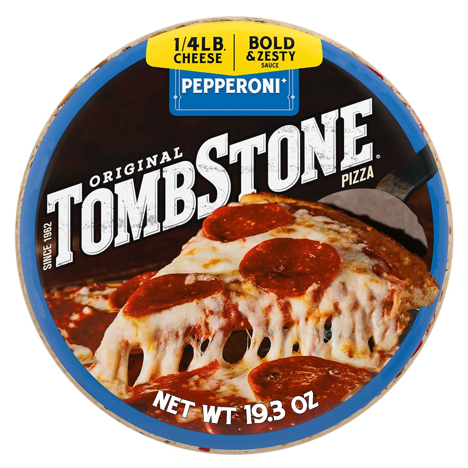 Amazon.com: Tombstone Pepperoni Frozen Pizza, 19.3 Oz : Grocery ...