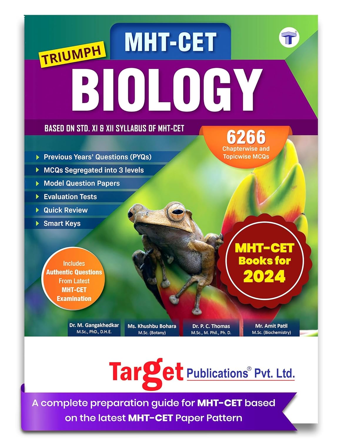 MHT-CET Triumph Biology Book for 2024-25 Exam | Includes 6000+ MCQs ...