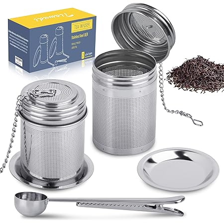 Amazon.com: 2 Pack Stainless Steel 18/8 Tea Ball Infuser & Cooking ...