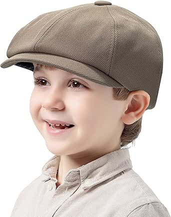 Amazon.com: Jastore Kids Boys Newsboy Cap Tweed Flat Beret Cabbie Hat ...