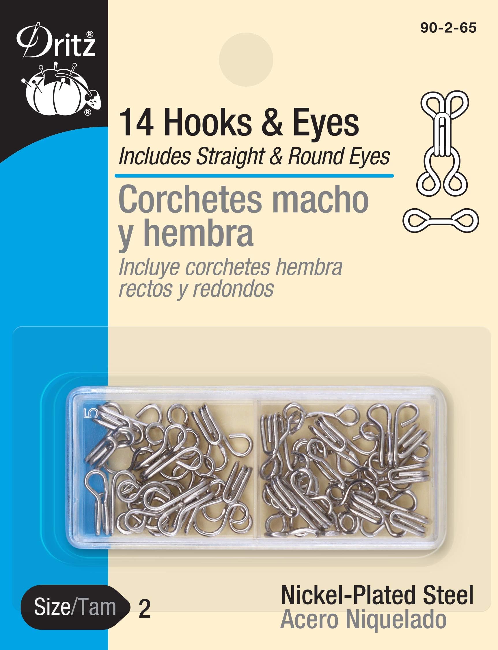 Amazon.com: 100 Pairs 3 Styles Skirt Hooks and Eyes Hook Closures ...