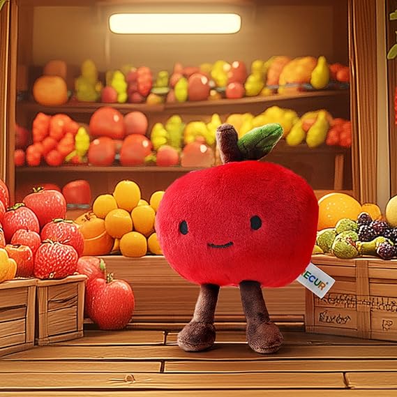 Amazon.com: RECUR Apple Fruit Stuffed Toy,Soft Fruit Plush,Cute Apple ...
