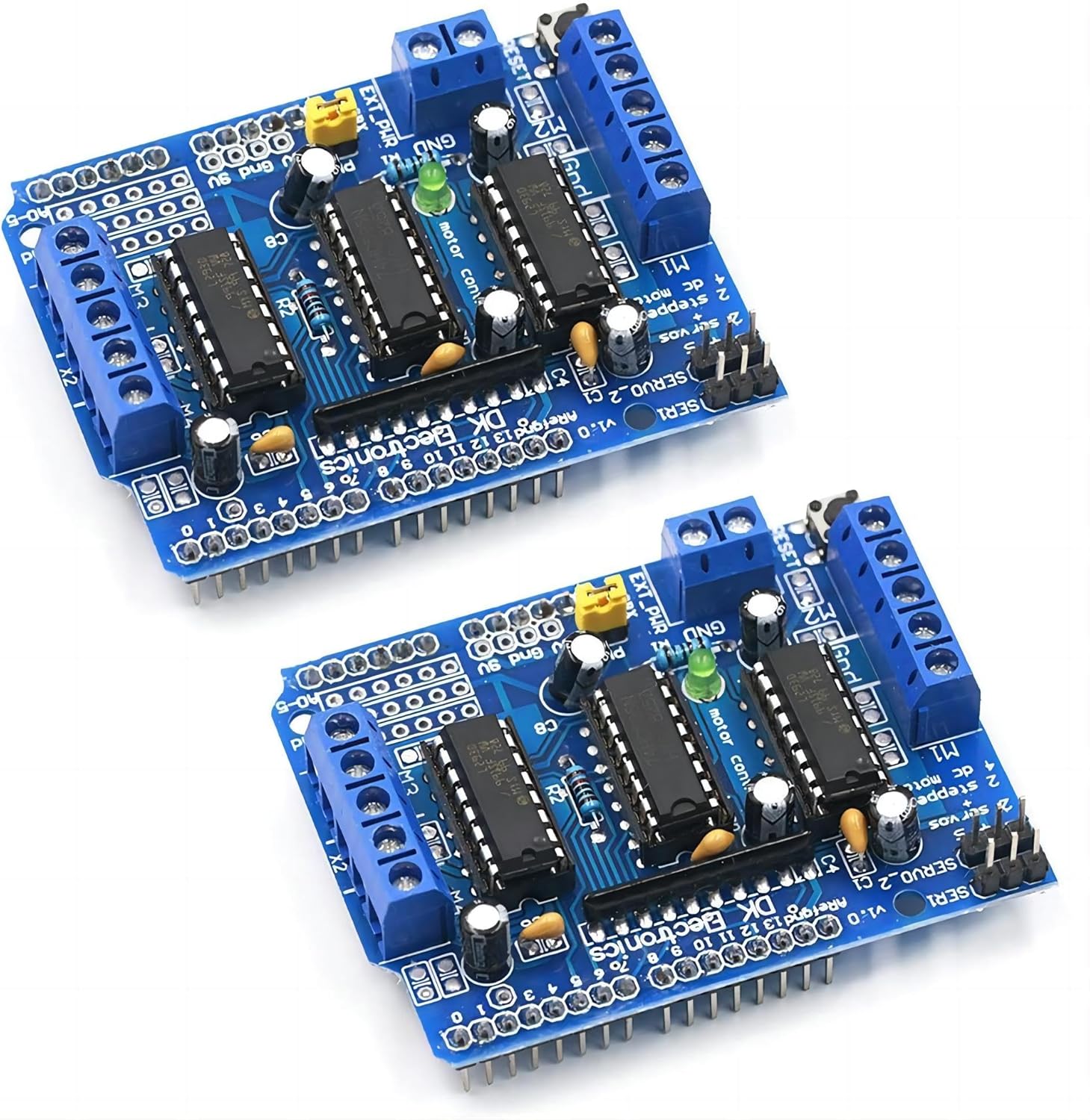WWZMDiB 2Pcs L293D DC Stepper Motor Drive Shield Expansion Board for ...