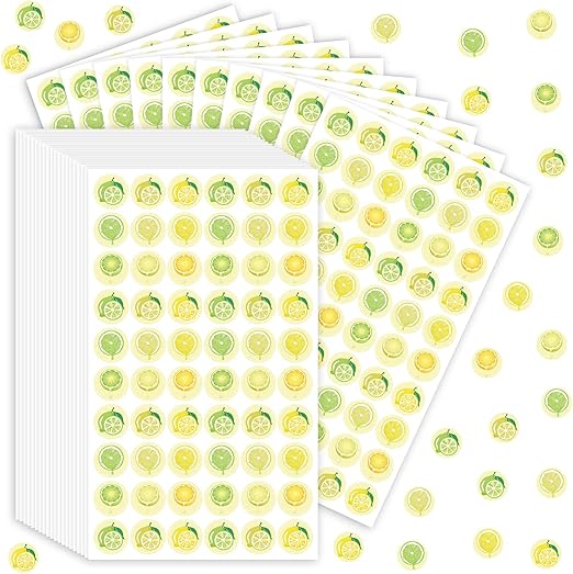Amazon.com: Estune 1200 Pcs Lemon Zest Stickers for Kids Assorted Color ...