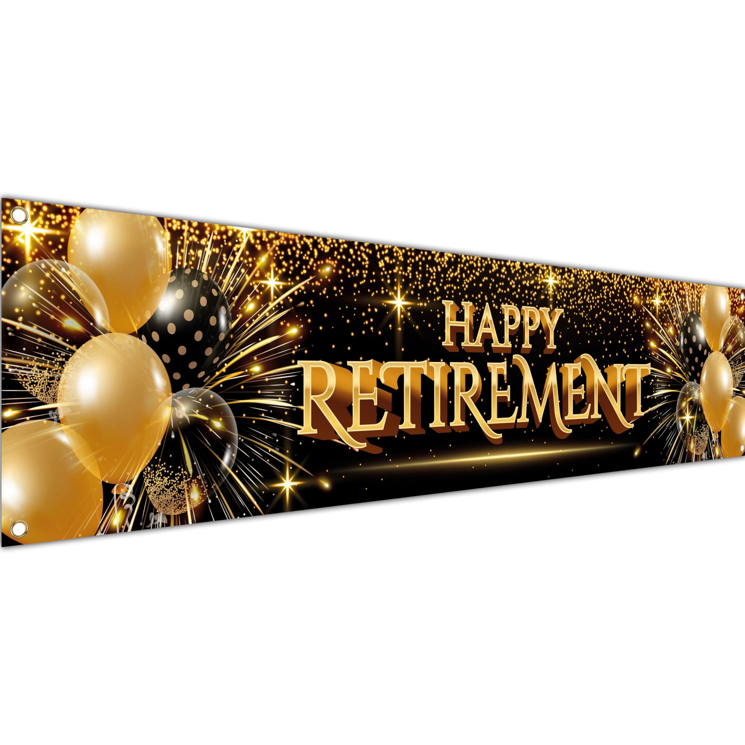 Amazon.com: Retirement Decorations - Retirement Banner - Happy ...