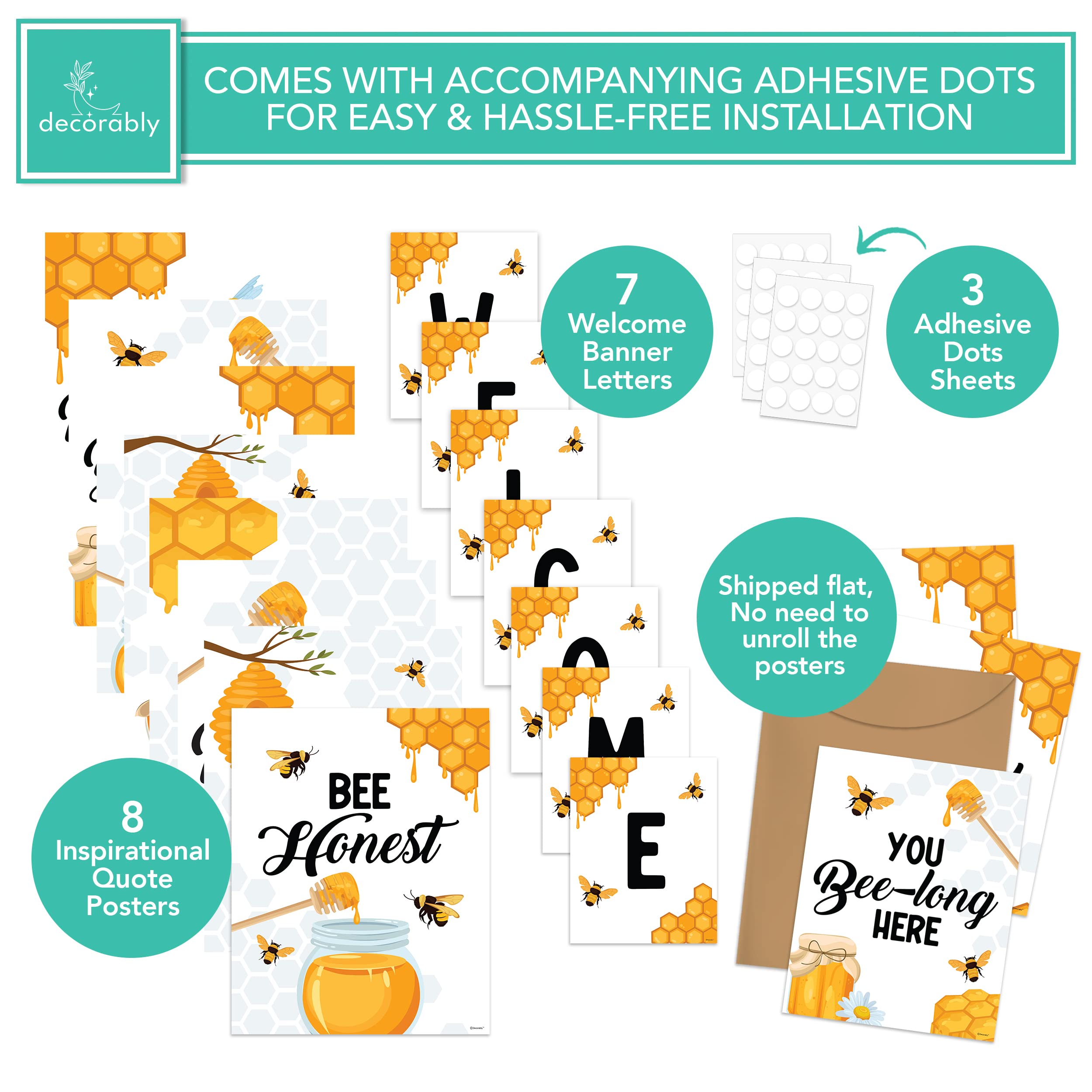 Snapklik.com : Decorably Welcome Posters For Classroom - 15 Bee ...