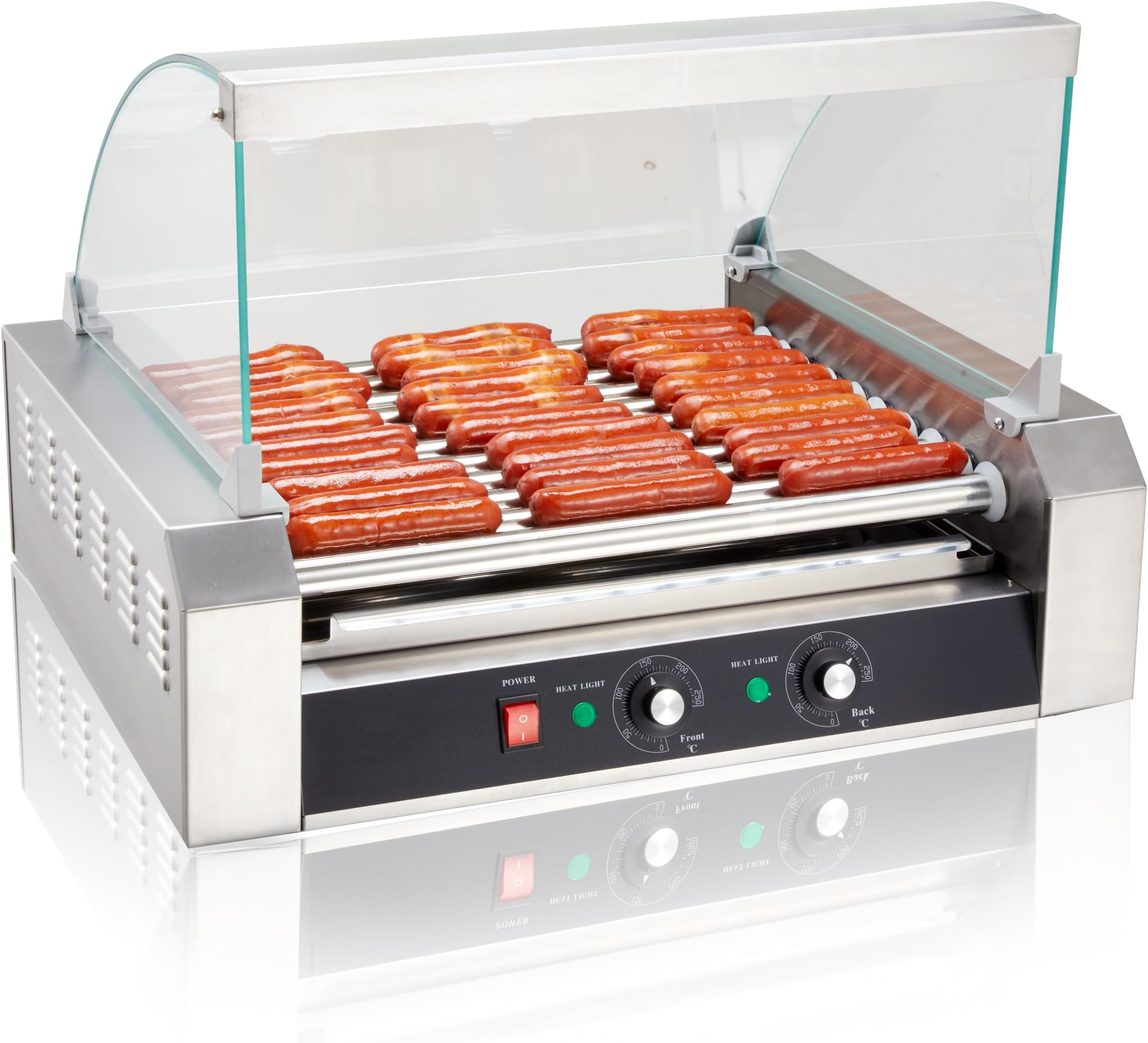Amazon.com: 1670w Hot Dog Rollers,11 Rollers 30 Hotdog Roller Grill ...