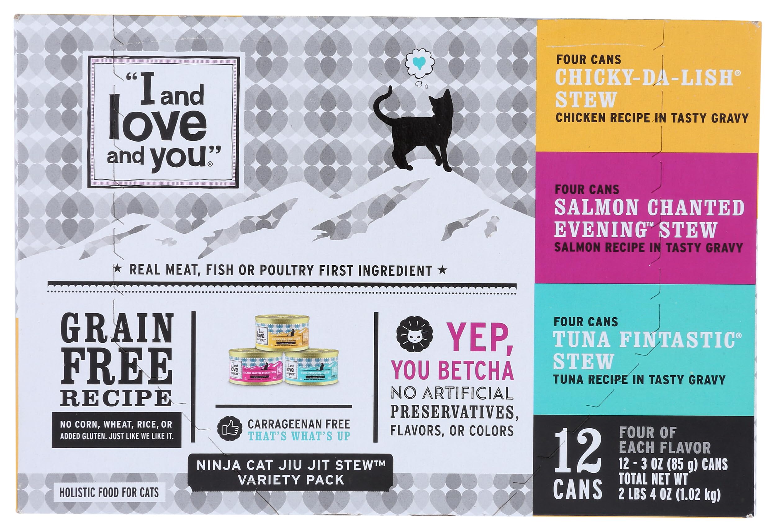 I&Love&You Ninja Cat Jiu JIT Stew Variety Packs Wet Cat Food, Grain ...