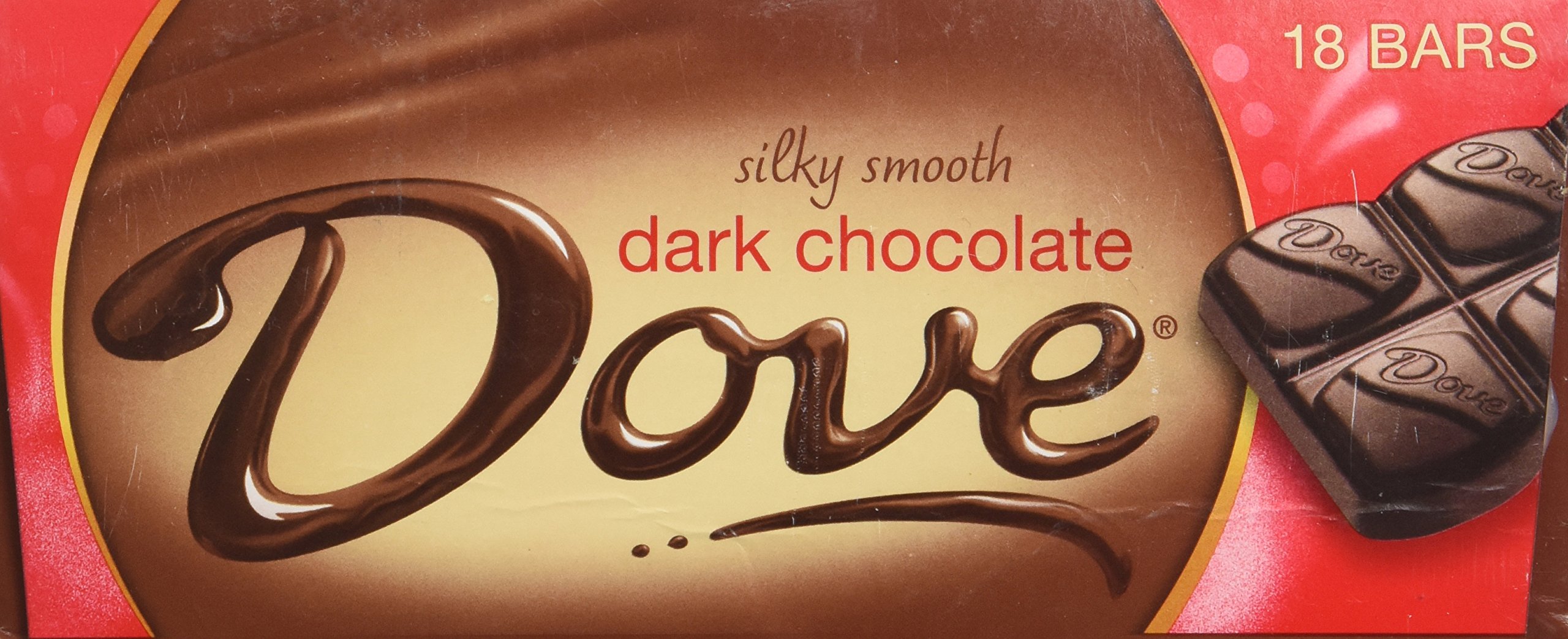 Buy Dove Dark Chocolate Bars Silky Smooth 18 Count of 1.44 Oz Bars ...
