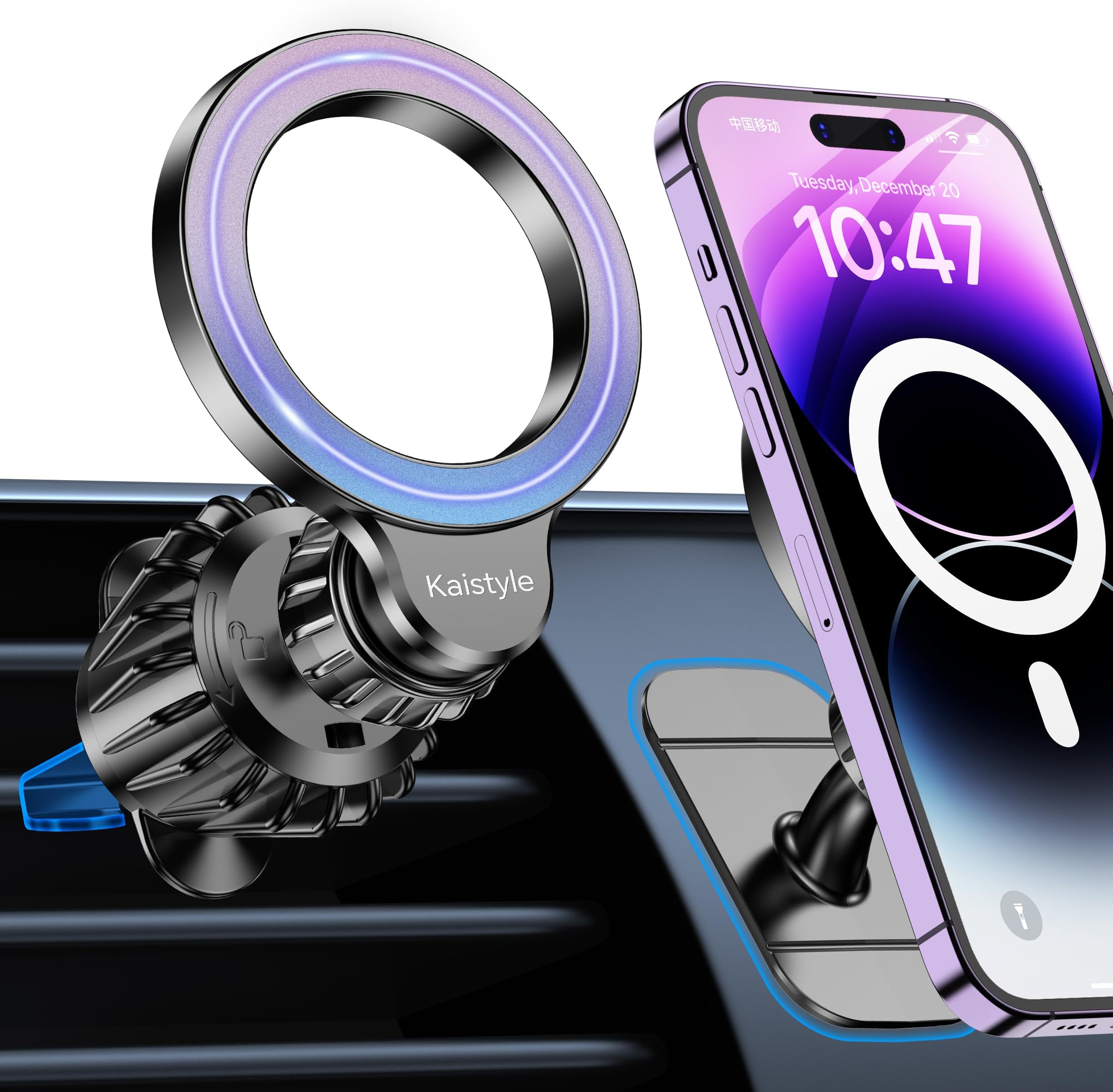 Amazon.com: for MagSafe Car Mount 【20 Strong Magnets 】Magnetic Phone ...