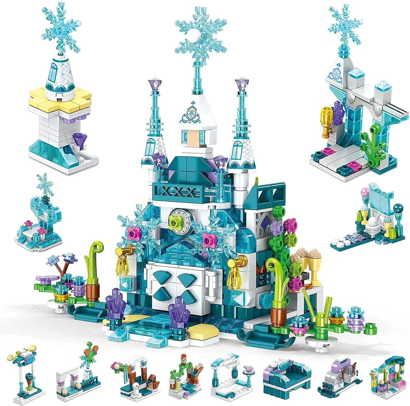 Arabest Girls Building Blocks Set, 554pcs Princess Castle Toys for ...