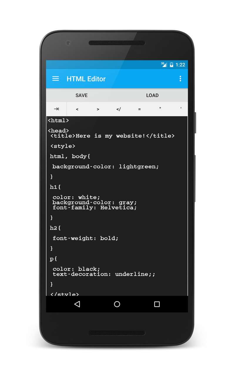 HTML Editor and Viewer - Application sur Amazon Appstore
