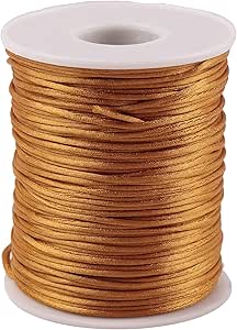 Amazon.com: 100yard 1.2mm Rattail Satin Nylon Trim Cord Bracelet ...