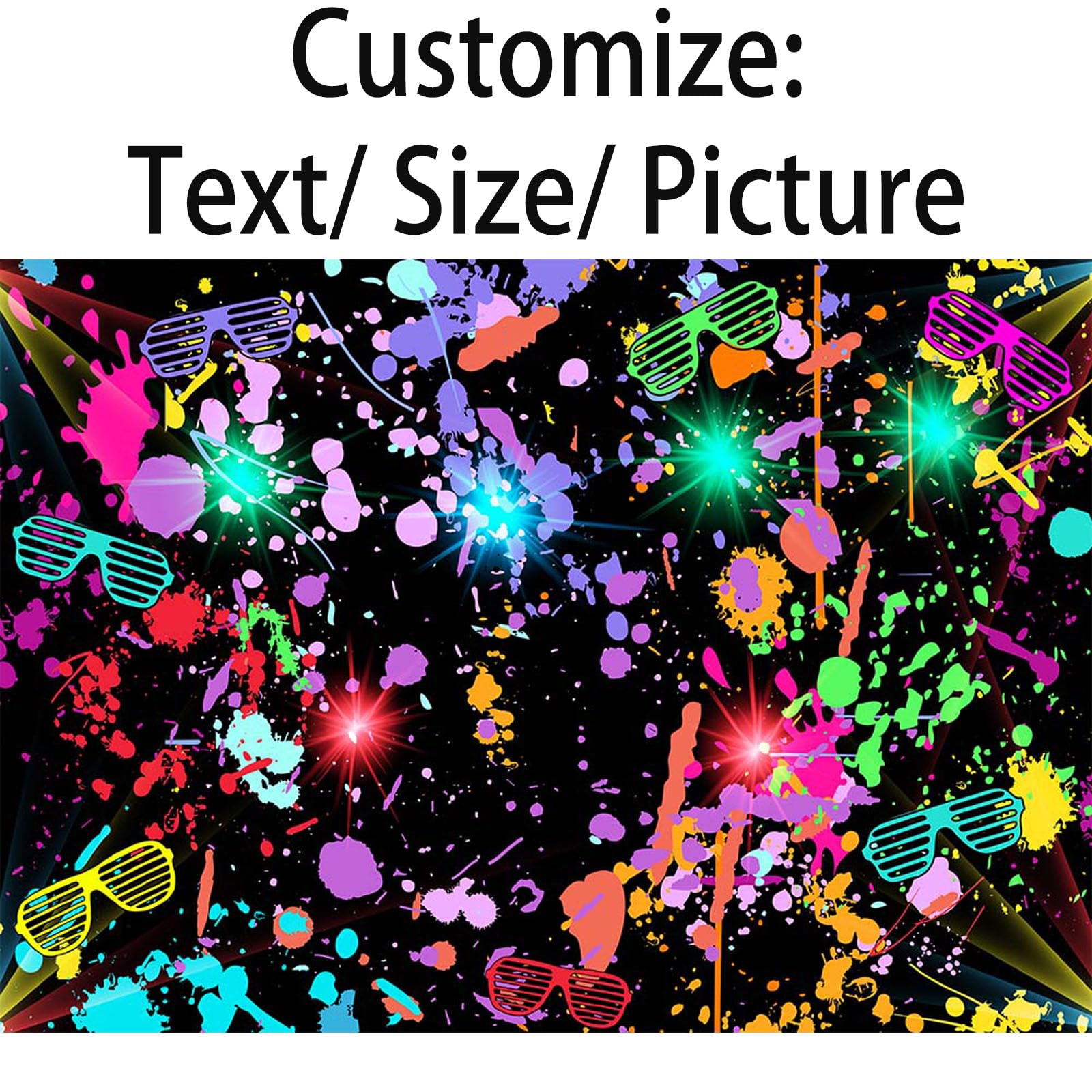 Glowing Neon Paint Splatter Backgrounds 111,760 Neon Paint Splash