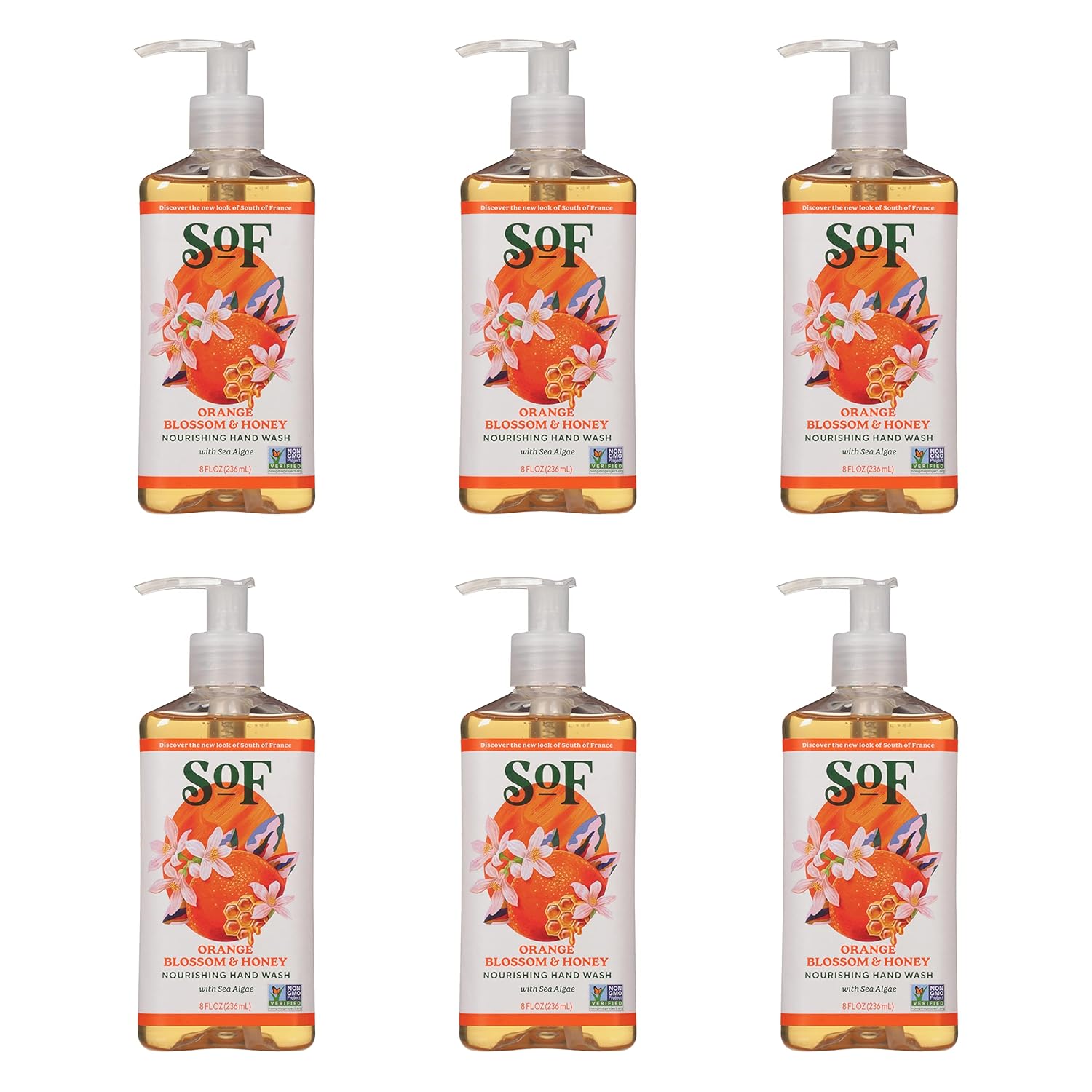Amazon.com : Orange Blossom & Honey Liquid Hand Wash by SoF Body Care ...