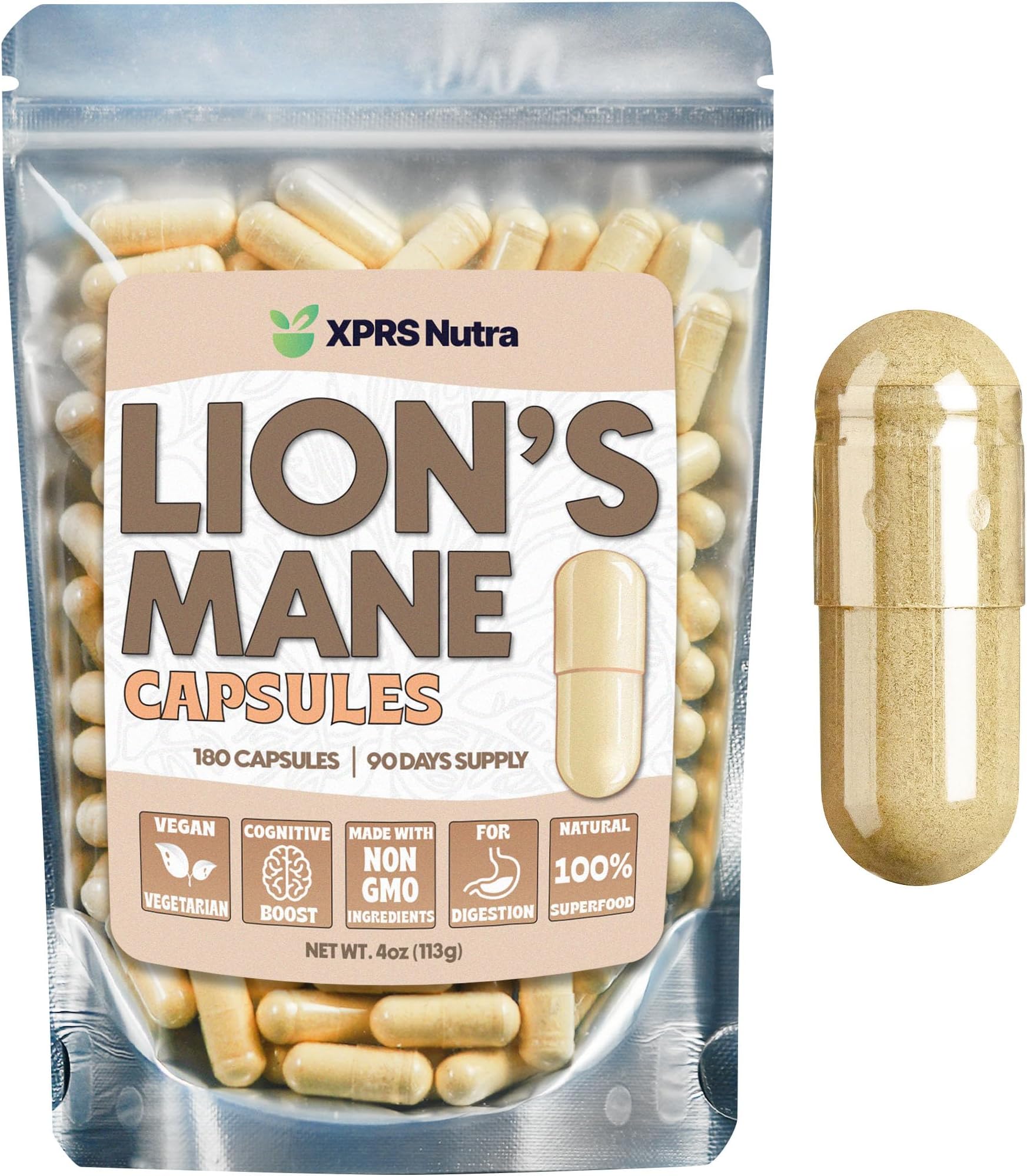 Amazon.com: WELLNESS LABSRX Lions Mane Supplement Capsules - 120 Count ...