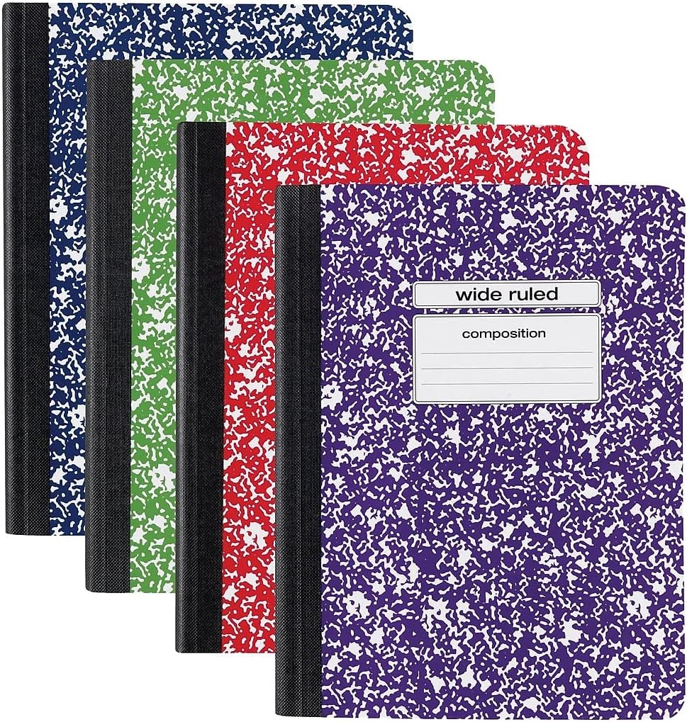 Amazon.com : Staples Wide Rule Composition Book, 9-3/4" x 7-1/2 ...