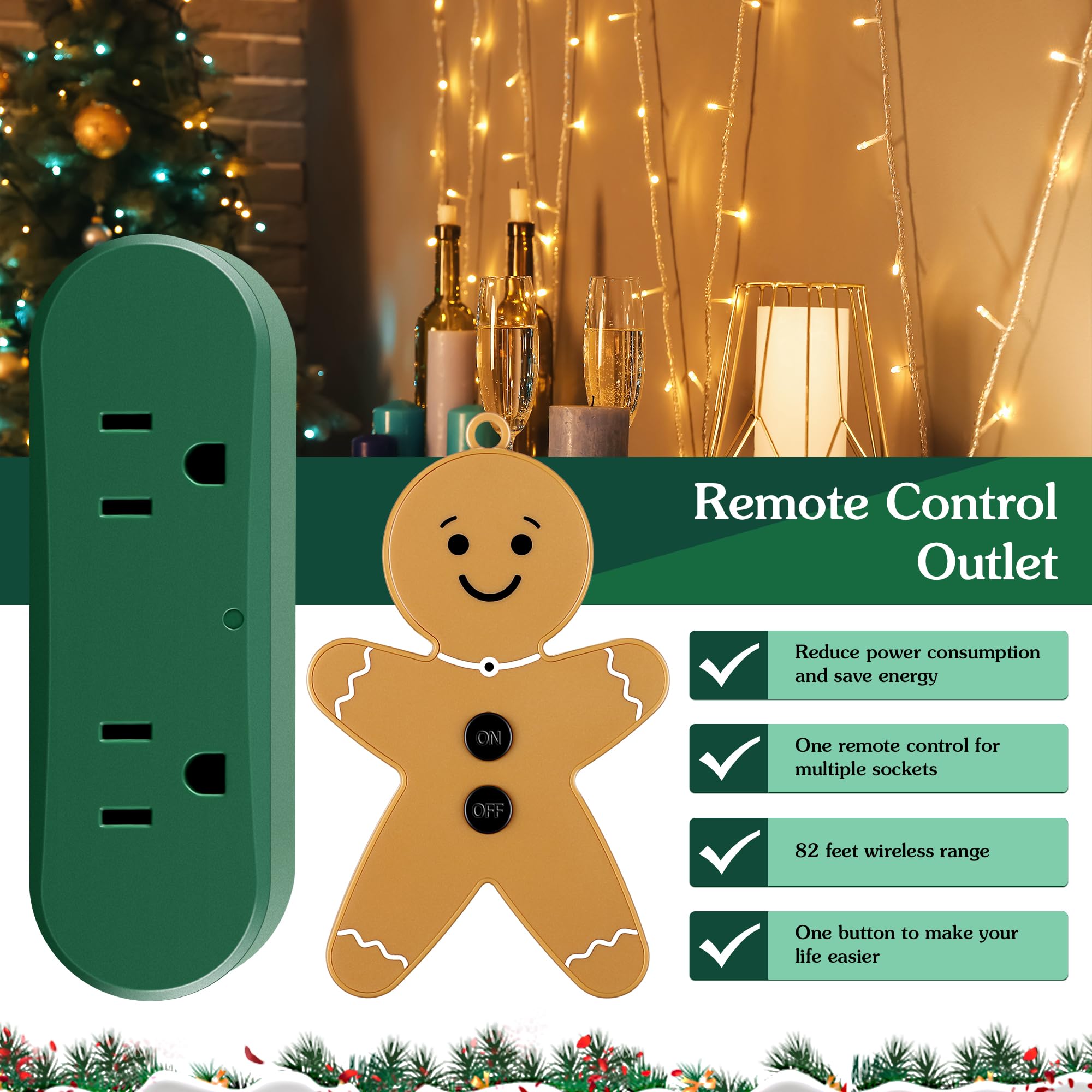 Snapklik.com : Enhon Wireless Remote Switch For Christmas Tree Lights ...