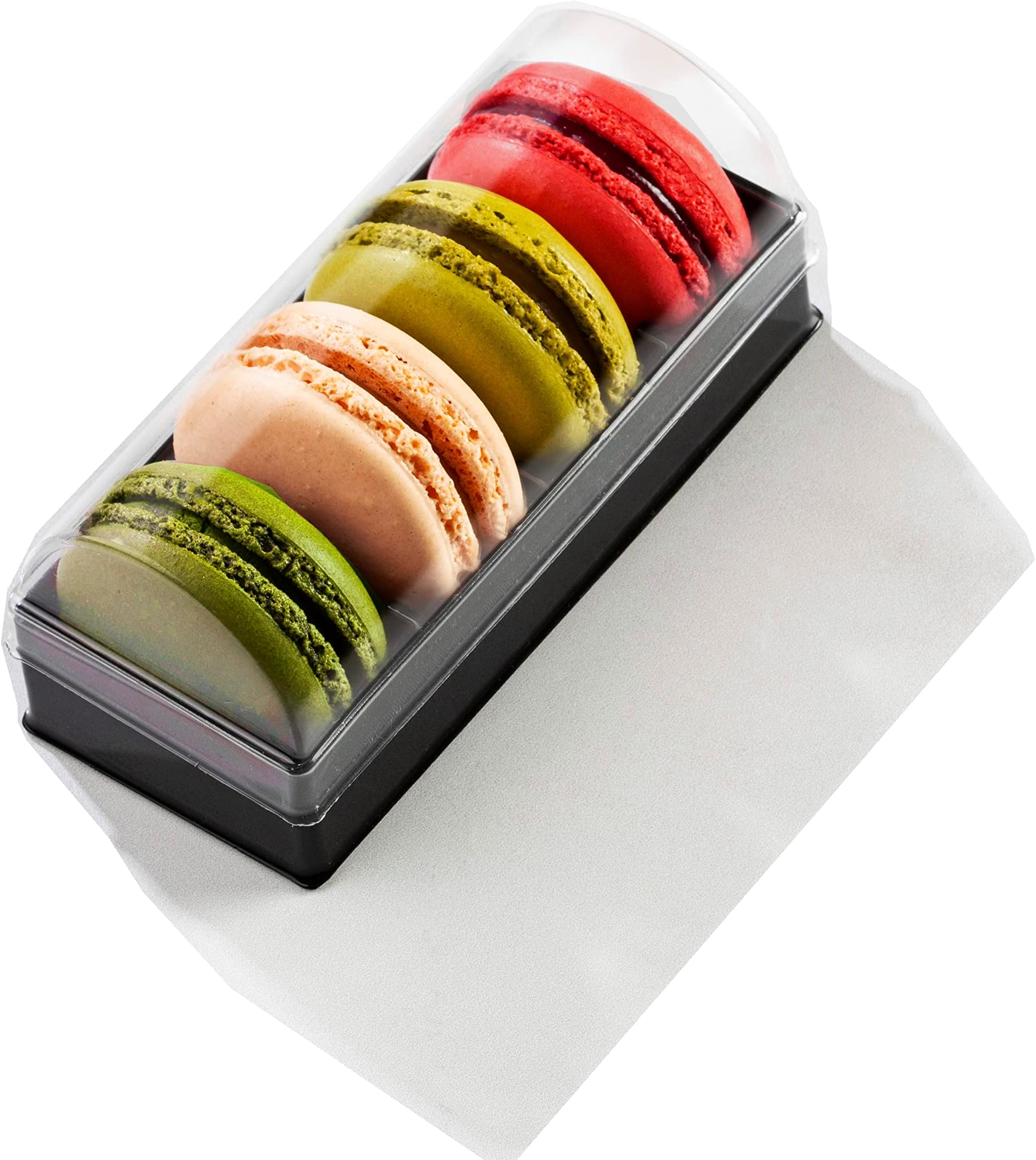 Amazon.com: Pastry Chef's Boutique Clear and Black Base Plastic French ...