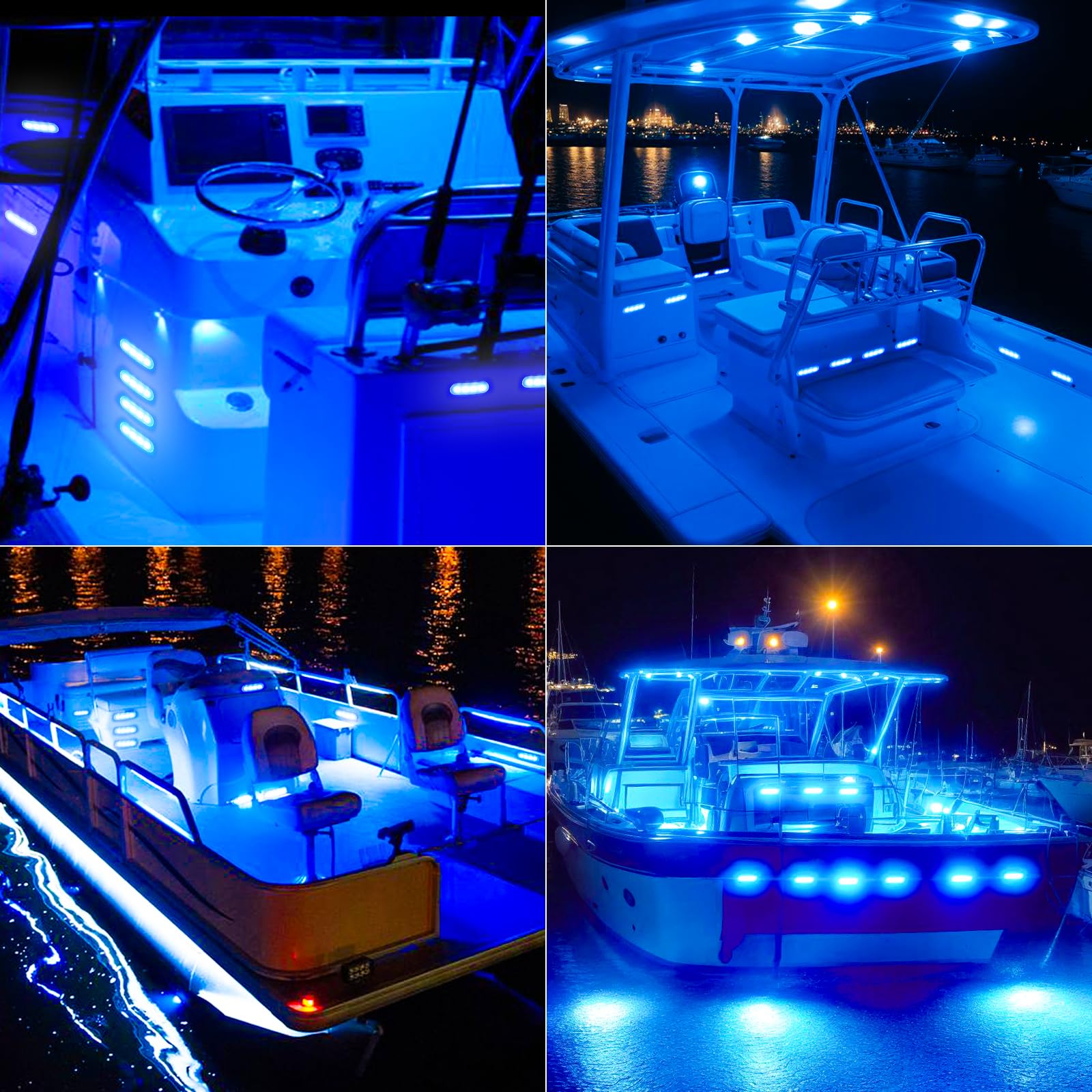 Cabin Interior Boat Lights RWB Marine LED Cabin Light Hi Fluro Style