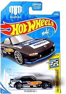 Amazon.com: '95 Mazda RX-7 - Ruedas negras y azules (2018, serie ...
