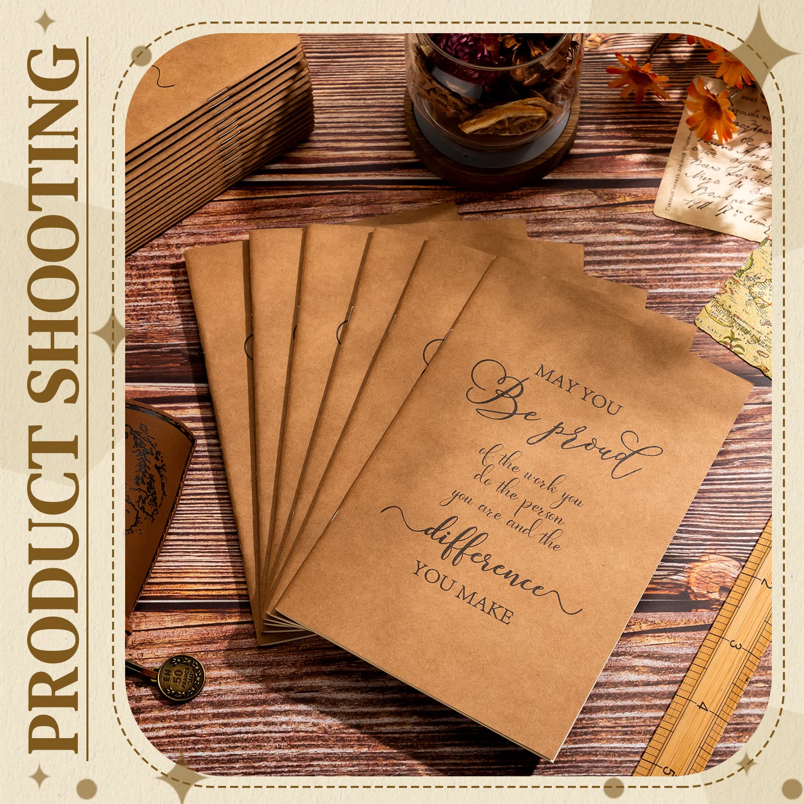 Fuutreo 50 Pack Inspirational Notebooks bulk May You Be Proud A5 Kraft ...