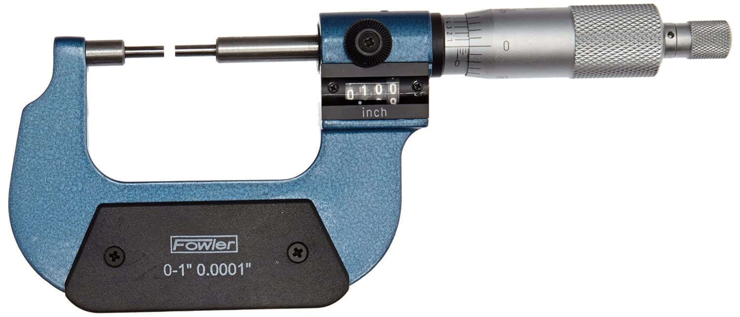 Fowler 52-218-301-1, Digit Counter Spline Micrometer with 0-1 ...