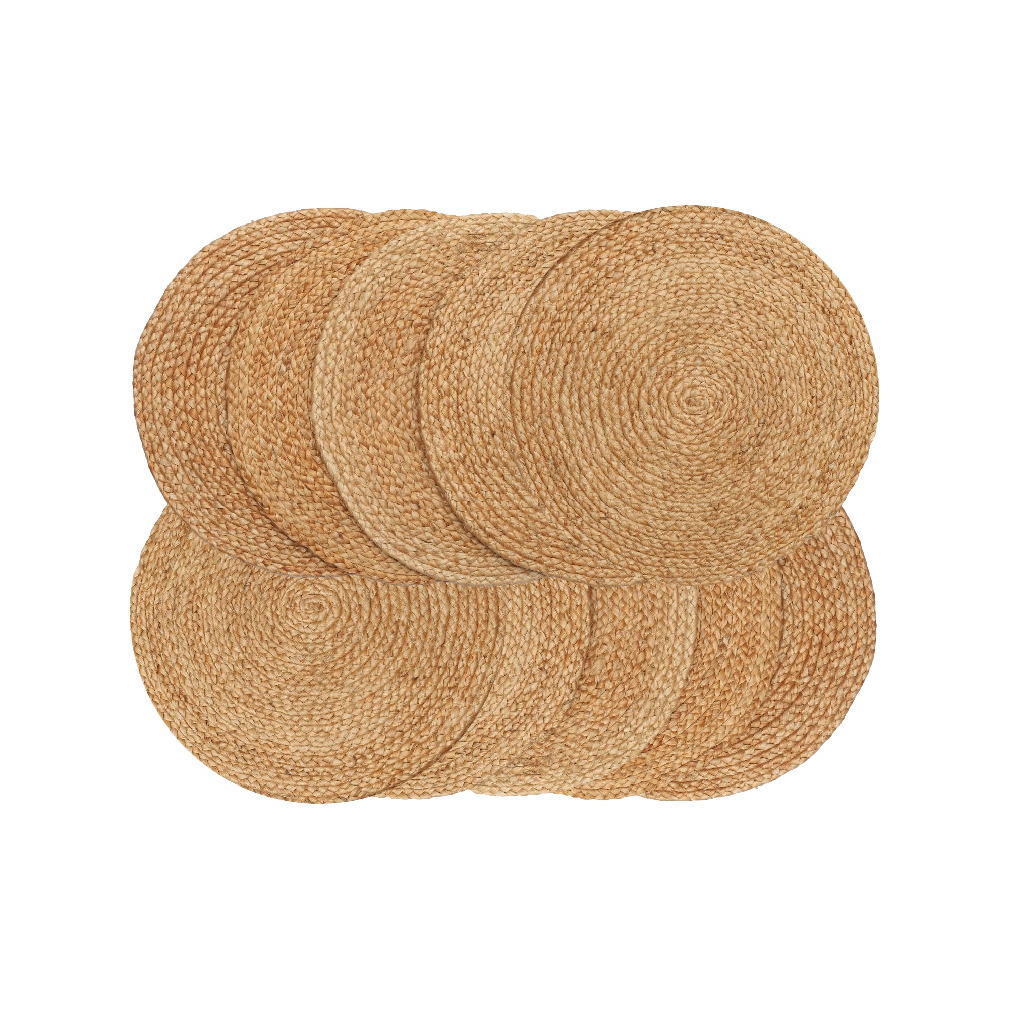 Amazon.com: Eco Crave Jute Placemats, Set of 10 Round Woven Placemats ...