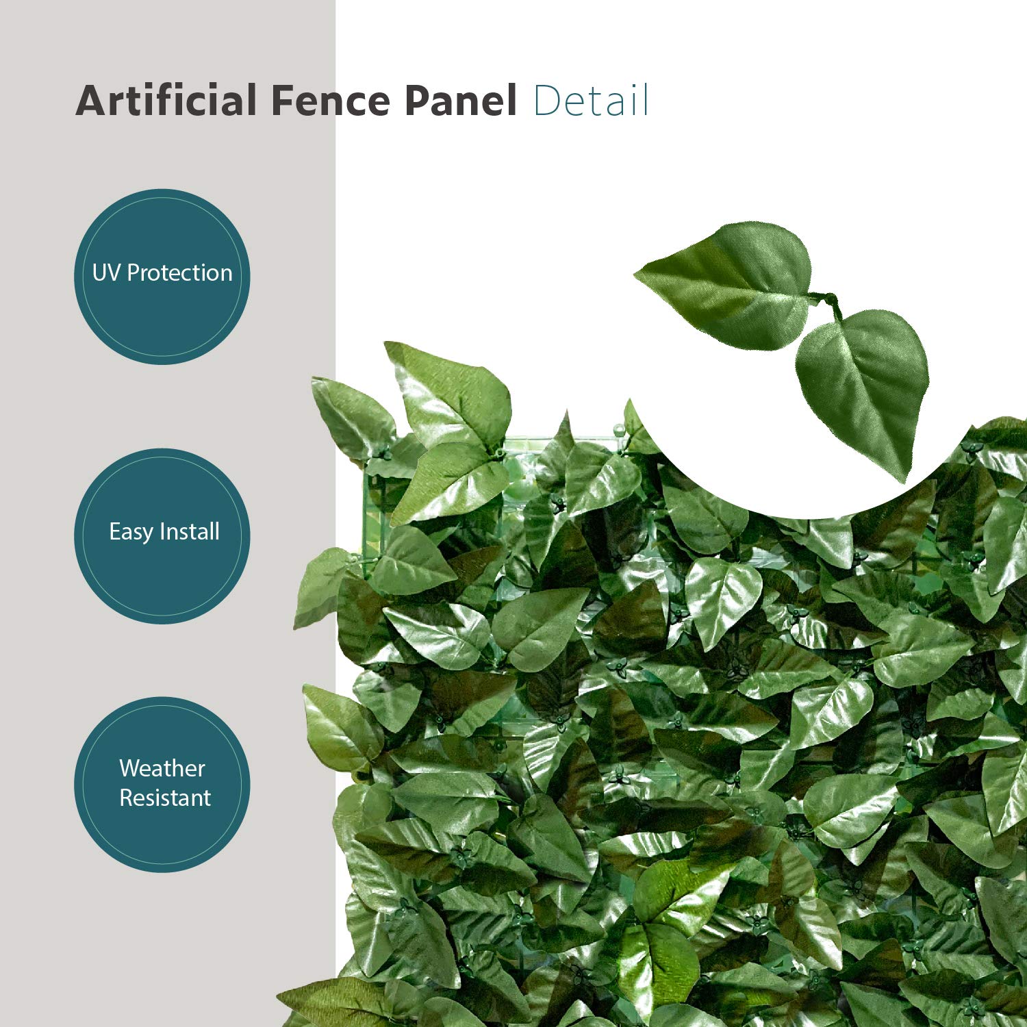 Snapklik.com : ECOOPTS Expandable Artificial Laurel Fence Wall Decor ...