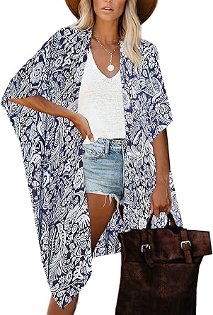 Moss Rose Women Summer Bikini Kimono Bathing Suit Cover Ups for ...