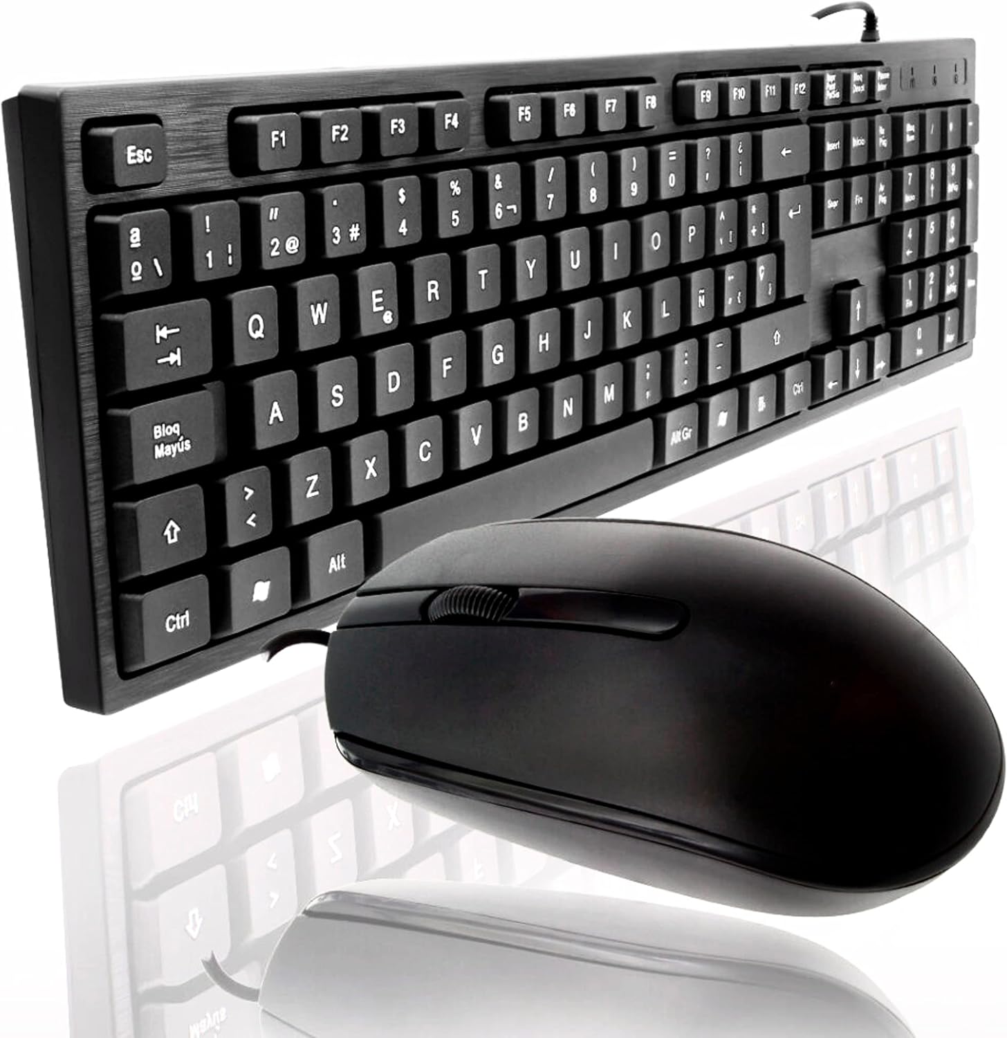 KIT DE TECLADO Y MOUSE ÓPTICO CON CABLE Mouse óptico con Cable ...